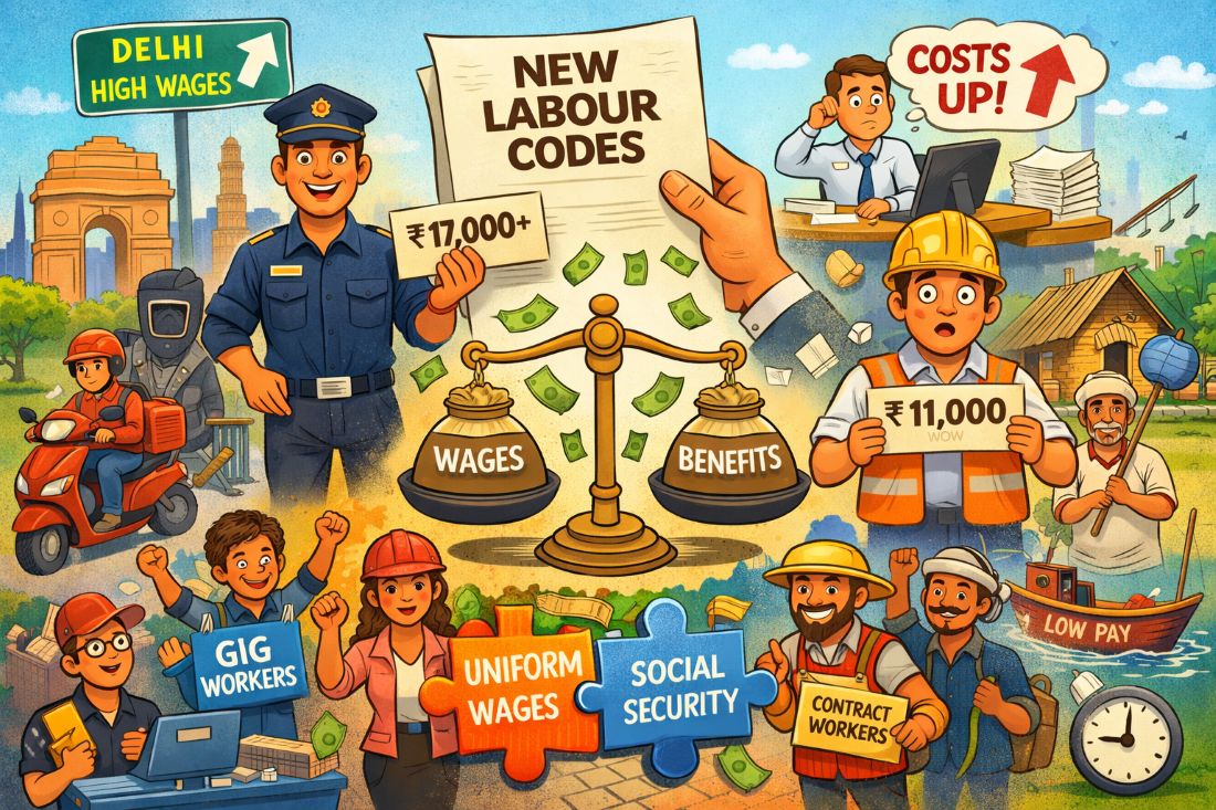 India’s New Labour Codes – 2: Wage & Benefit Uniformity – indianotes
